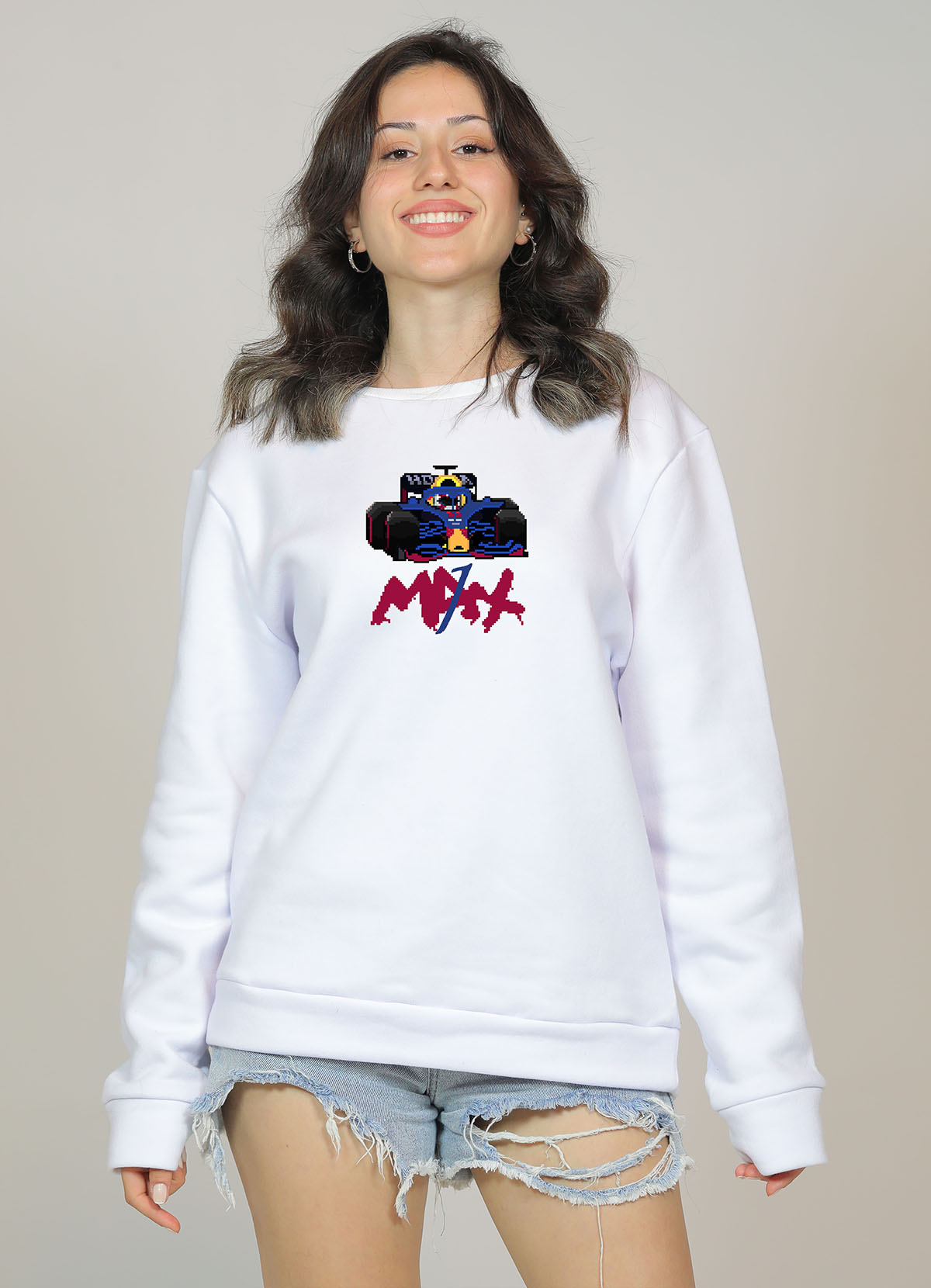 Pixel Art Max Verstappen Sweatshirt - UnaSempre