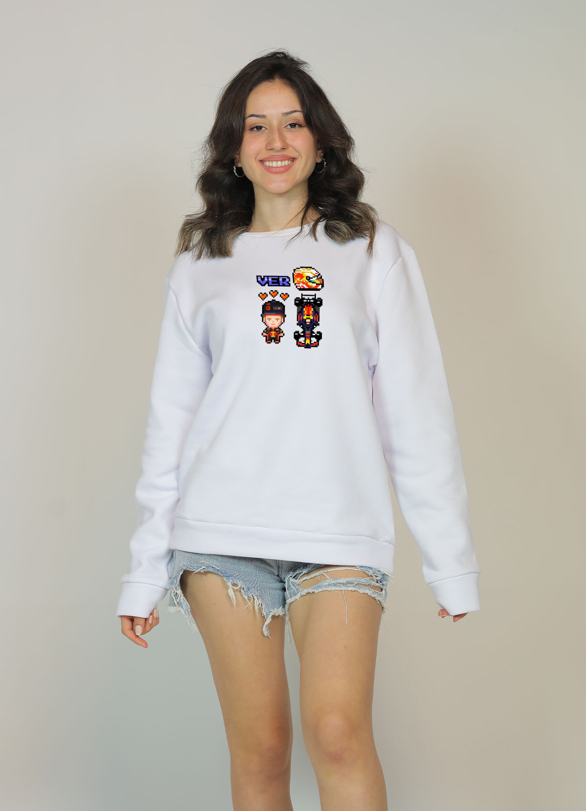 Pixel Art Max Verstappen Sweatshirt - UnaSempre